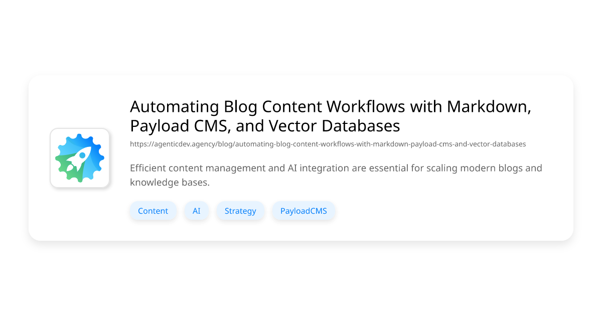 Automating Blog Content Workflows with Markdown, Payload CMS, and ...