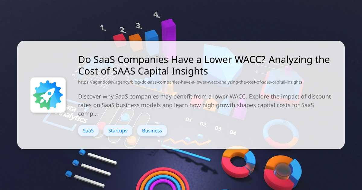 Do SaaS Companies Have a Lower WACC? Analyzing the Cost of SAAS Capital ...